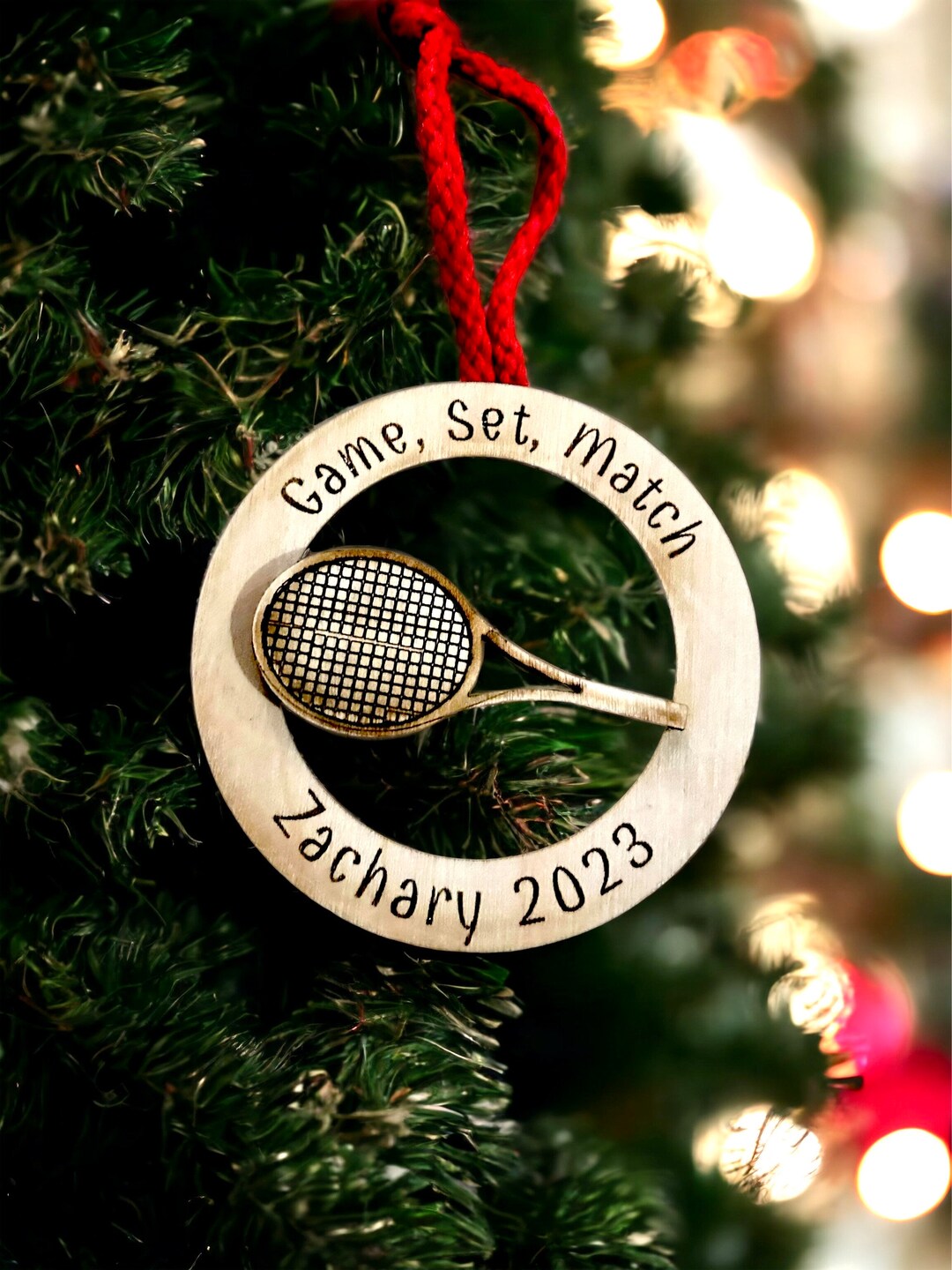 Tennis Christmas Ornament-personalized Tennis Player Ornament-sports ...