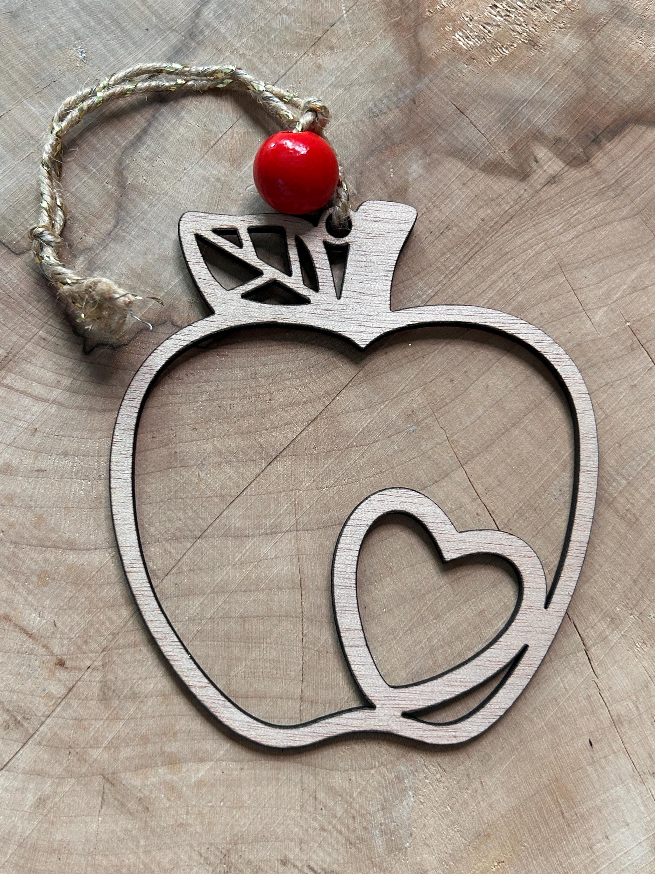 Teacher Appreciation Gift-teacher Apple Ornament-gift for an Educator ...