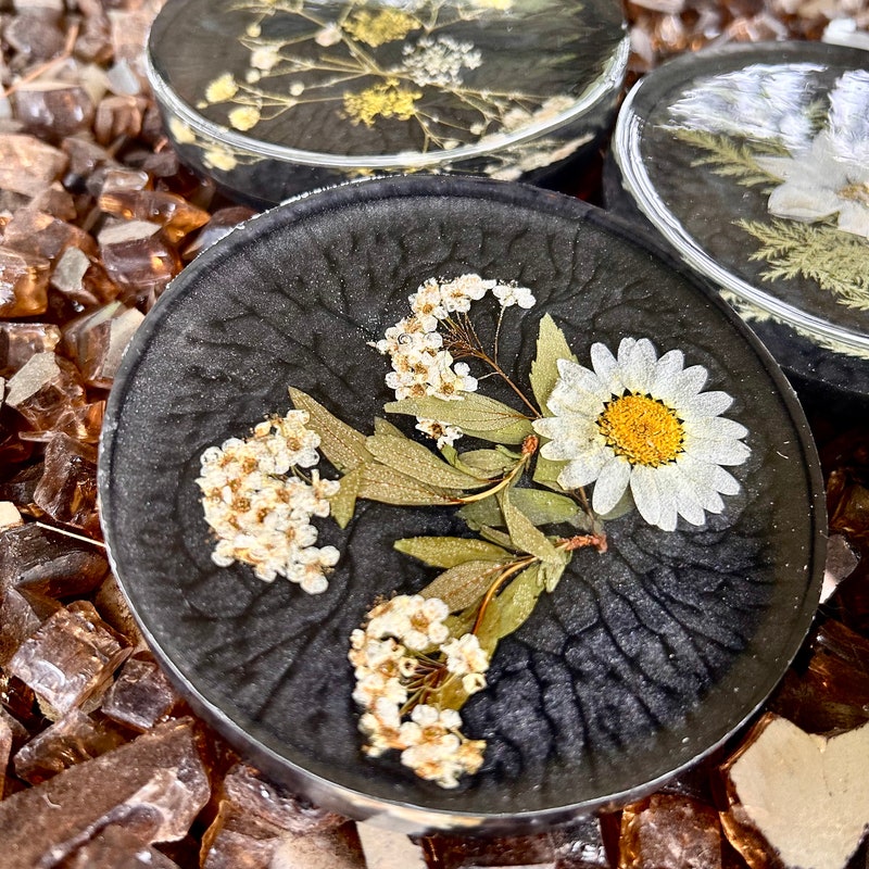 Resin Flower Coaster - Etsy