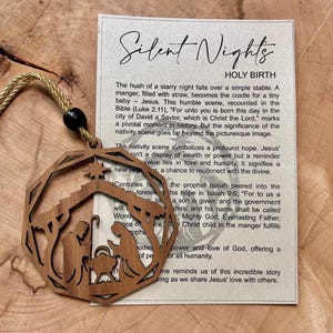 Nativity Scene Ornament-the Christmas Story Ornament-birth of Jesus ...