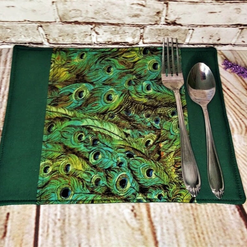 Peacock Feather Mat - Etsy