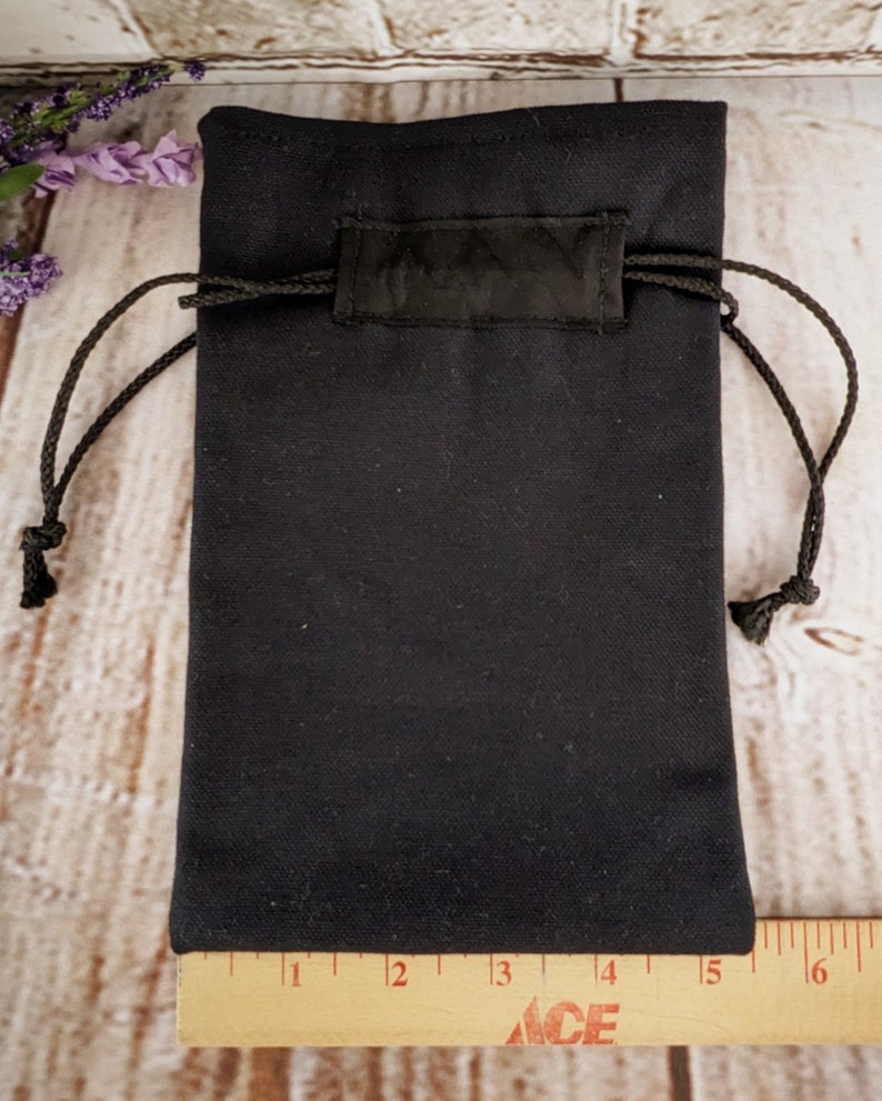 Canvas Drawstring Bags in Black or Beige, Party Favor Bags With Free US ...