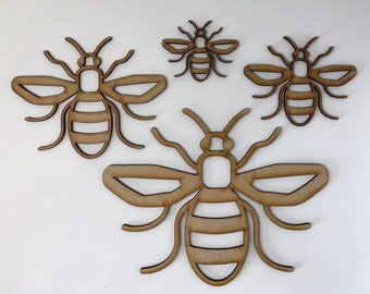 Laser cut bee | Etsy