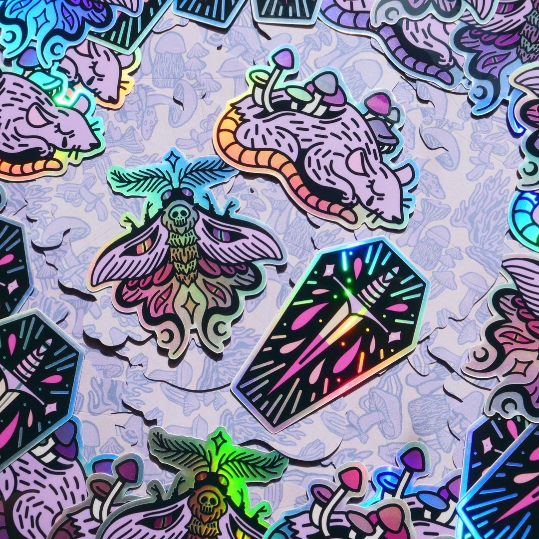 Mystic Holographic Stickers - Etsy