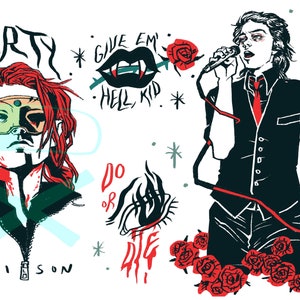 Gerard Way Sticker Sheet - Etsy