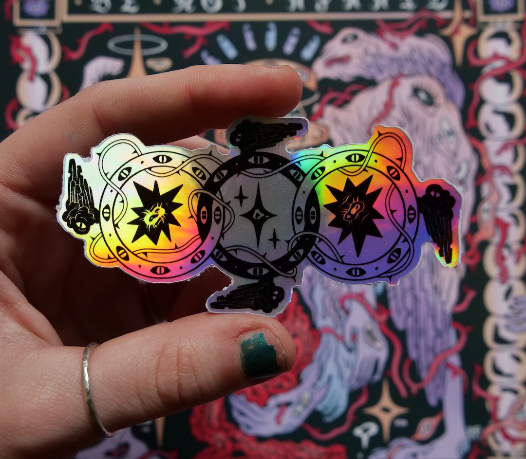 Biblical Angel Holographic Sticker - Etsy
