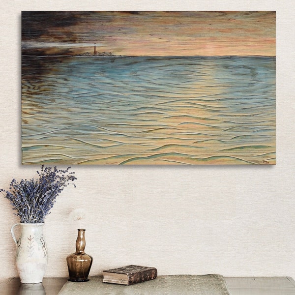 Beach Wall Art Wood - Etsy