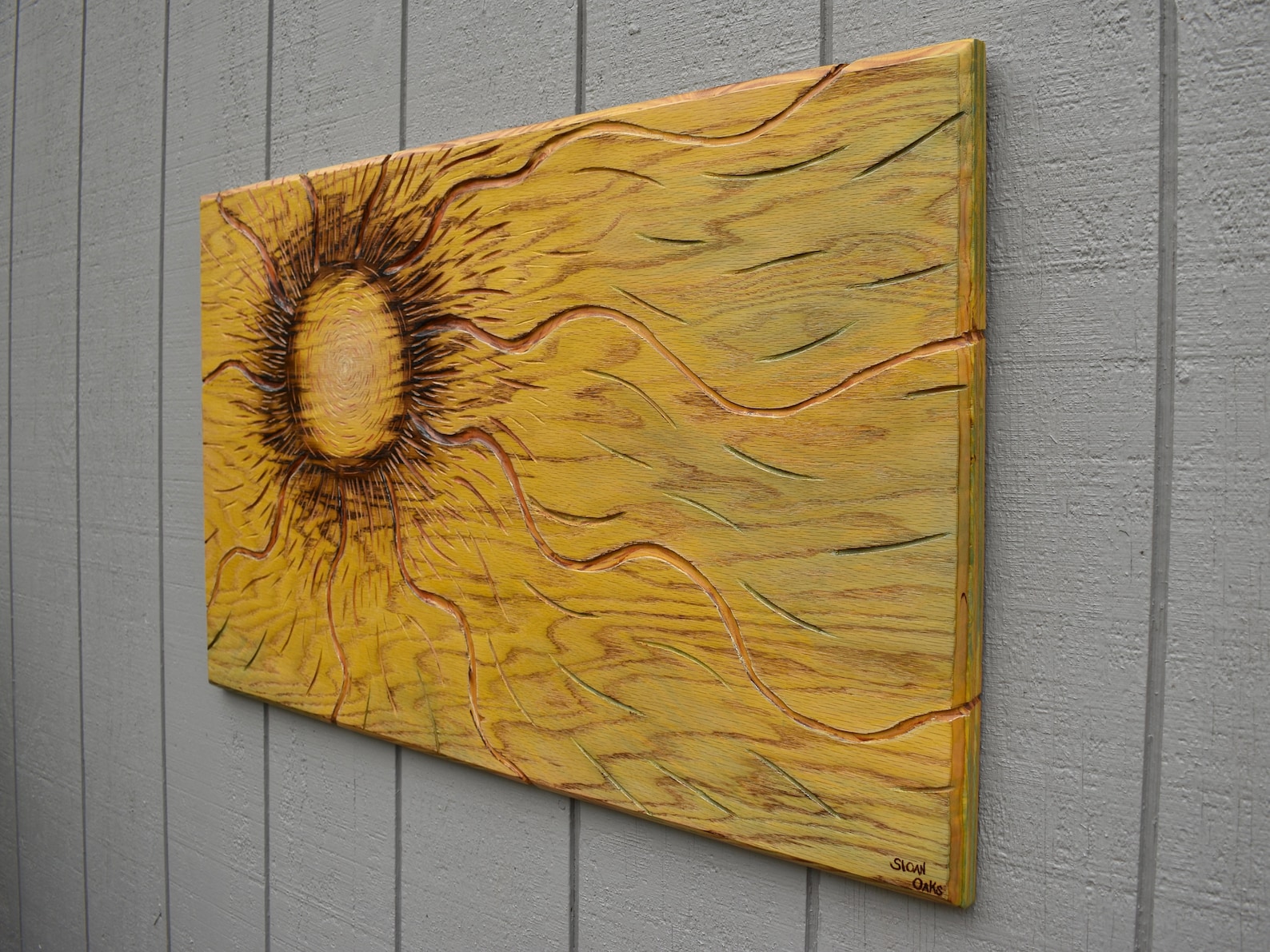 RUSTIC WALL ART Sun Wood Carving Wood Wall Art Rustic Wall | Etsy