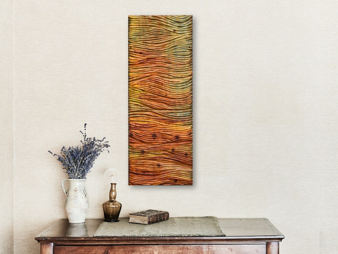 ABSTRACT ART, WOOD Sculpture, Farmhouse Decor, Rustic Decor, Reclaimed ...