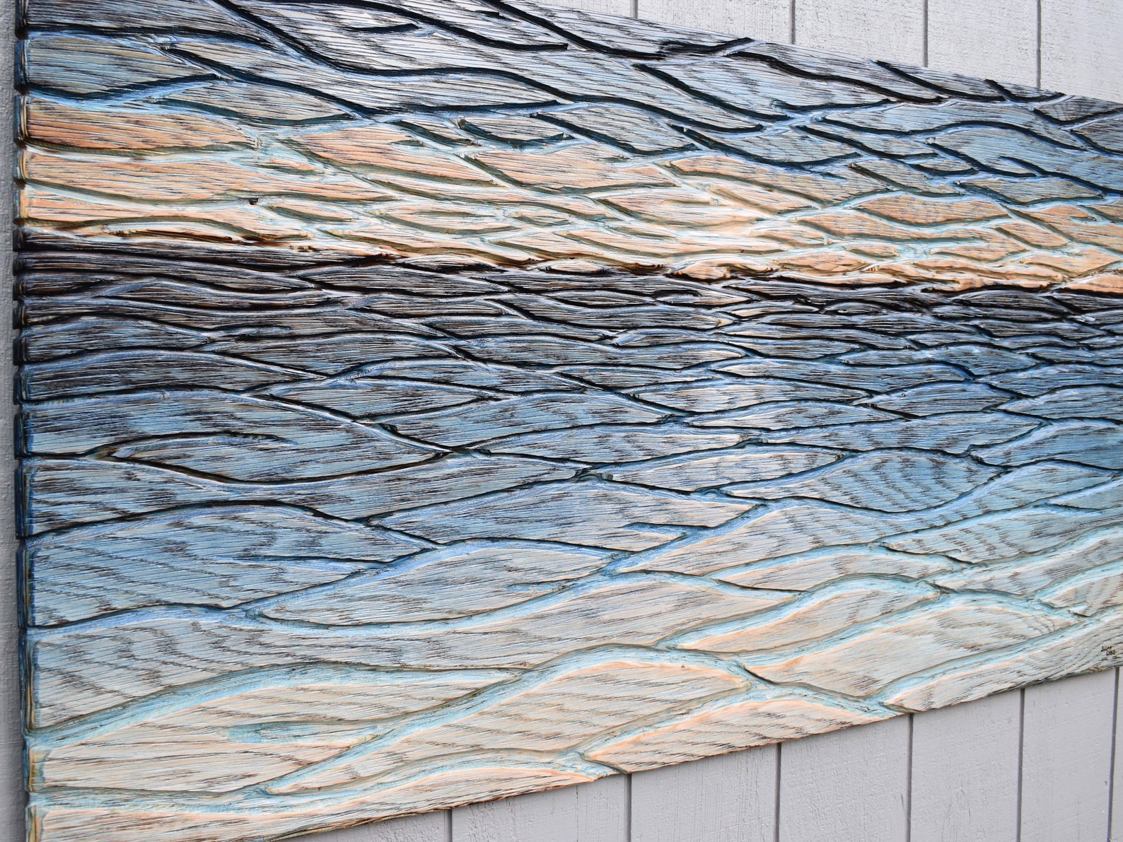 WOOD CARVING, Ocean Art, Lake House Decor, Coastal Wall Art, Wood Wall ...