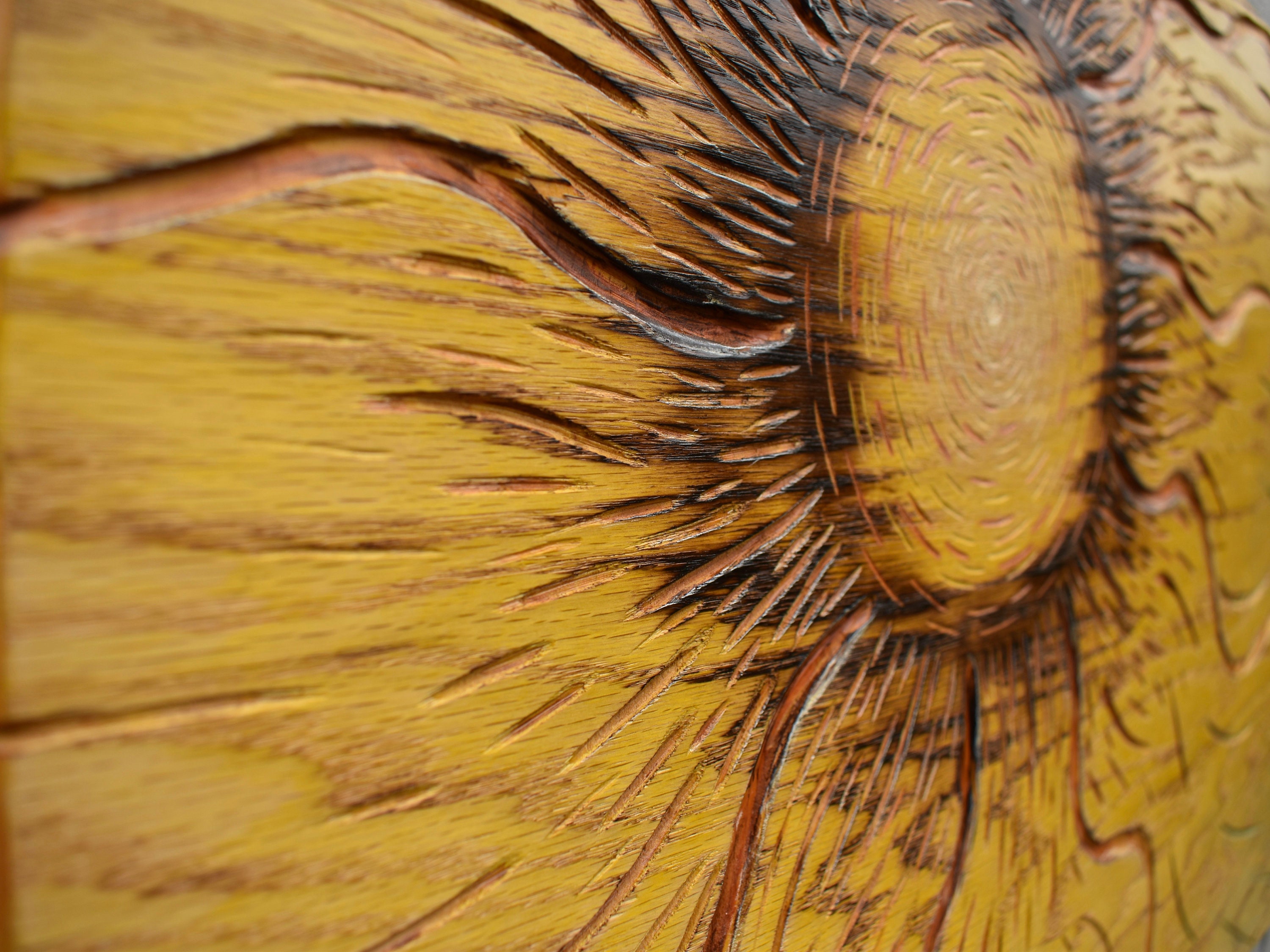 RUSTIC WALL ART Sun Wood Carving Wood Wall Art Rustic Wall | Etsy