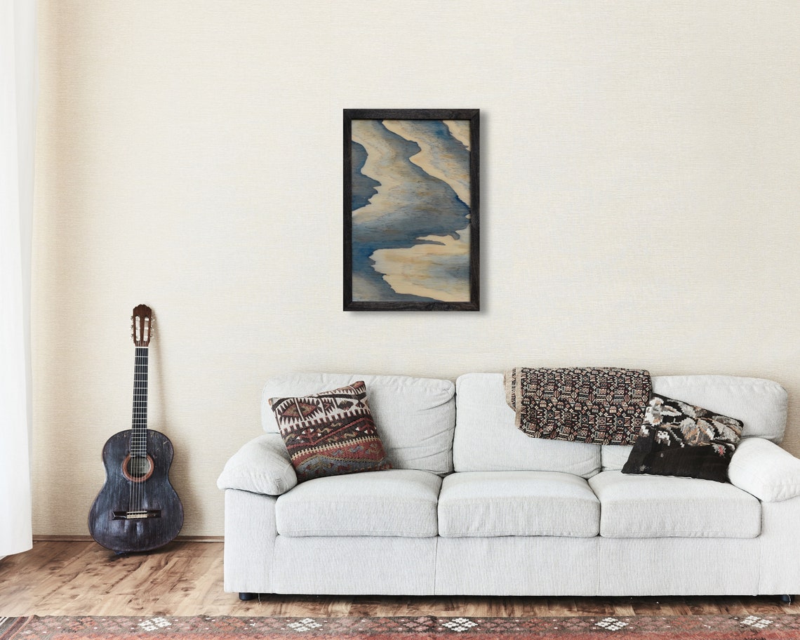 RUSTIC WALL ART, Abstract Wood Art, Lake Superior, Wood Wall Art ...