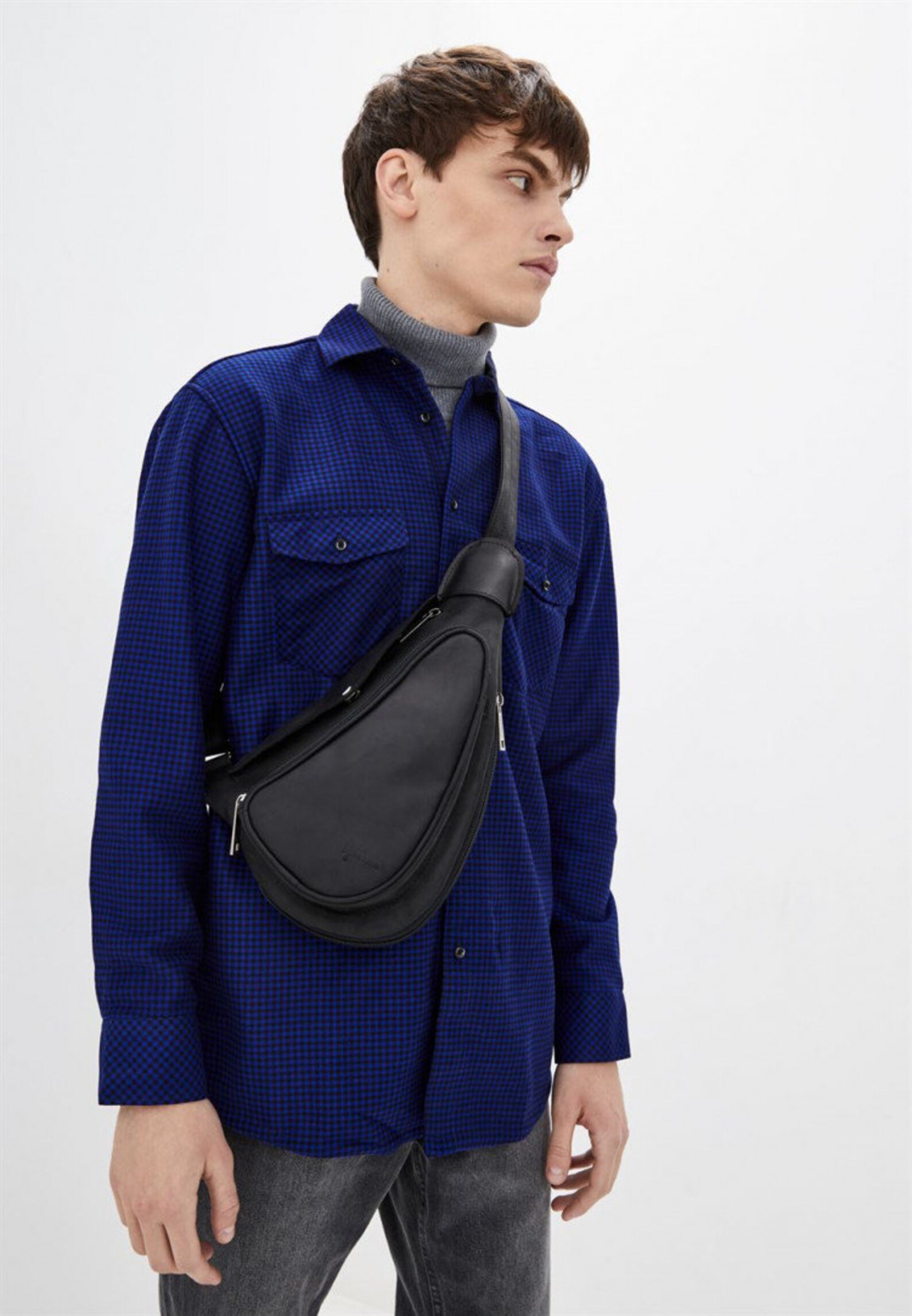 Compact Leather Backpack on One Shoulder Ra-3026-3md TARWA - Etsy