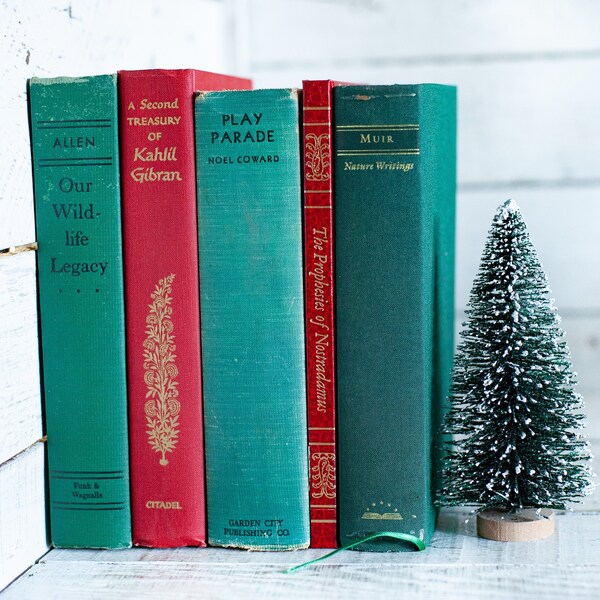 Christmas Book Decor - Etsy