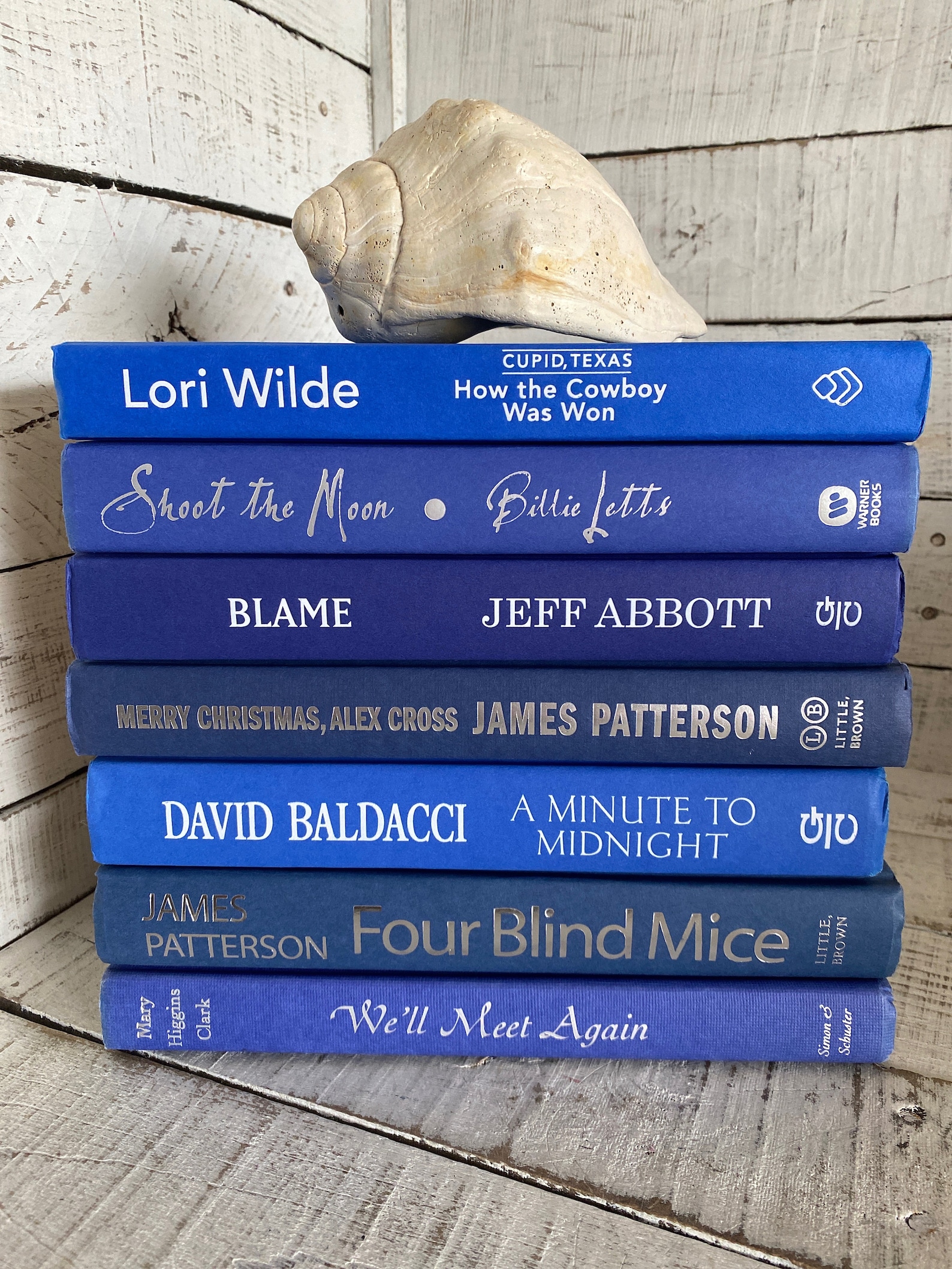 Blue Books Set: Modern Home Staging Decor, Nautical Collection - Etsy