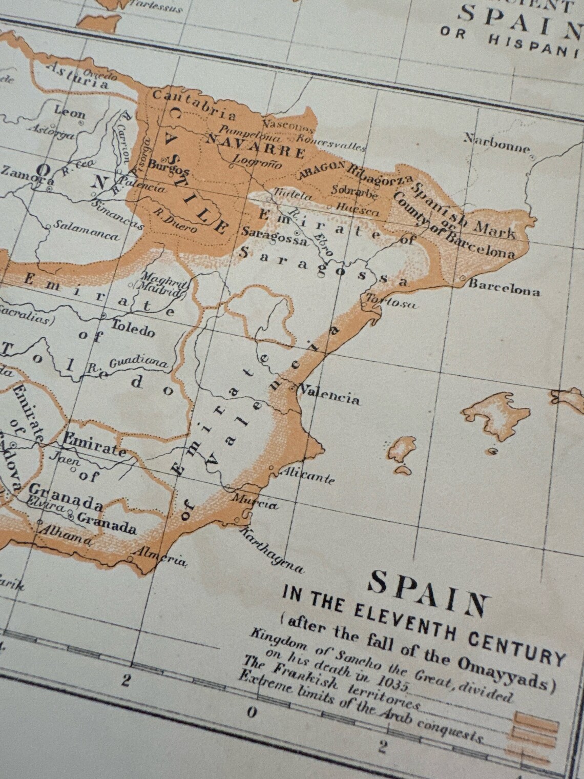 Antique Spain Map Print: 1891 Spanish Book Plate Art - Etsy