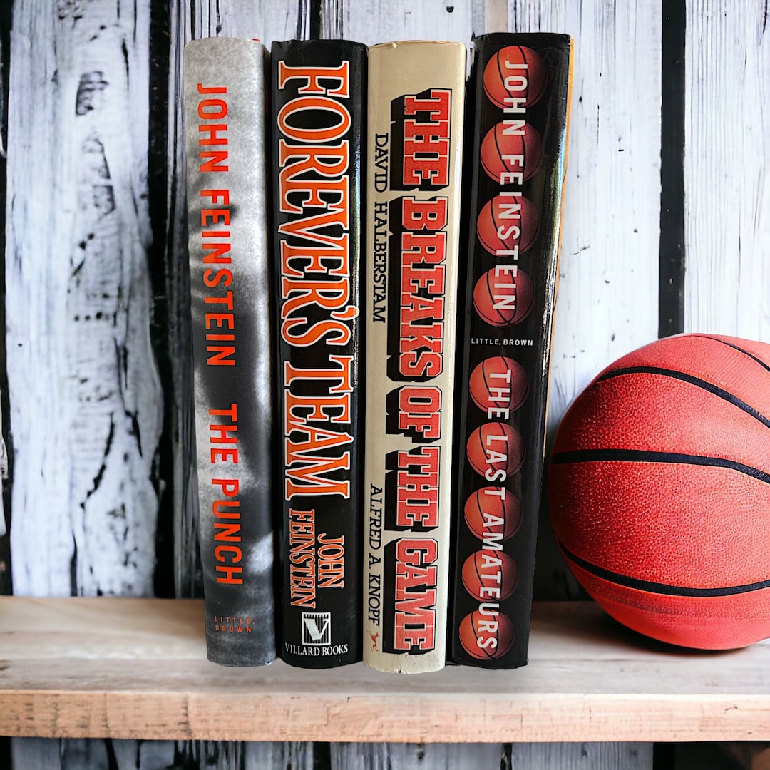Basketball Books Set, Book Collection About Basketball, Sports Room ...