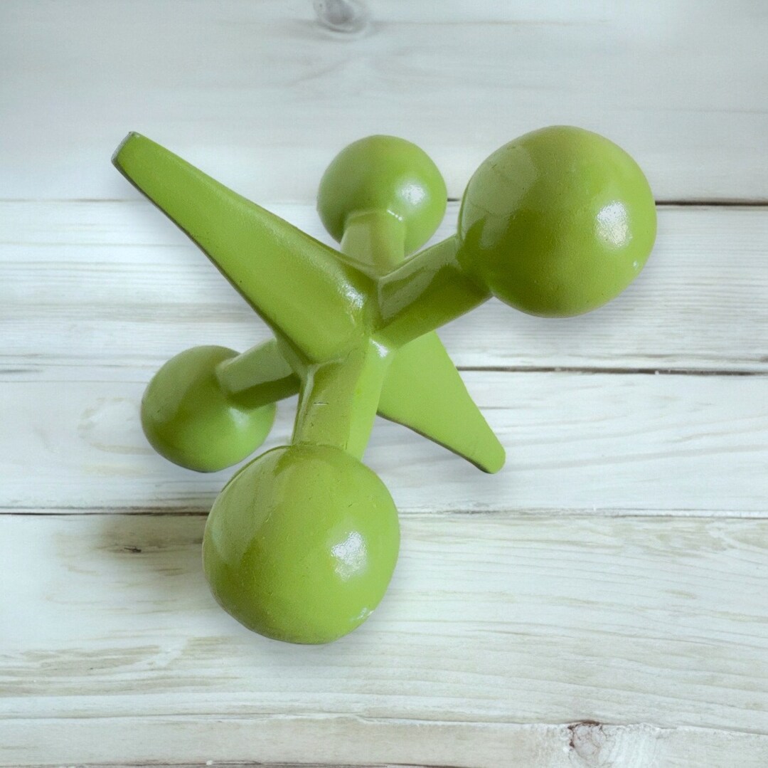 Vintage Jacks Game Bookend, Mid Century Modern Home Decor, MCM ...