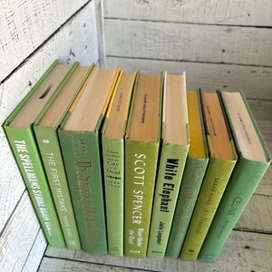 Modern Vibrant Green Books, Interior Decorator Books With Bright Green ...