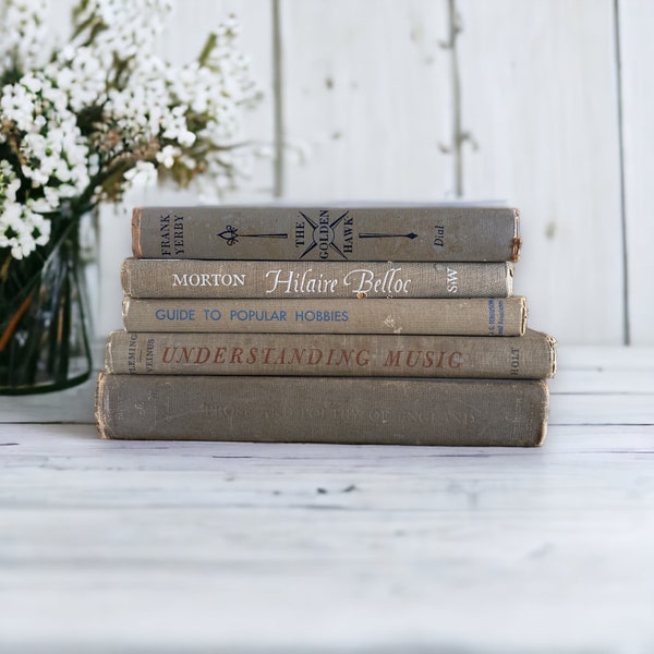 Rustic Books - Etsy