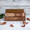 Vintage Brown Book Stack, Brown Interior Decorator Books, Old Brown ...