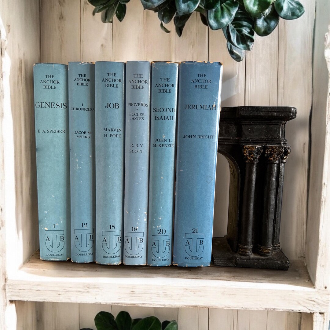 The Anchor Bible Books Set of 6, Bible Commentary, Bible Study Books ...