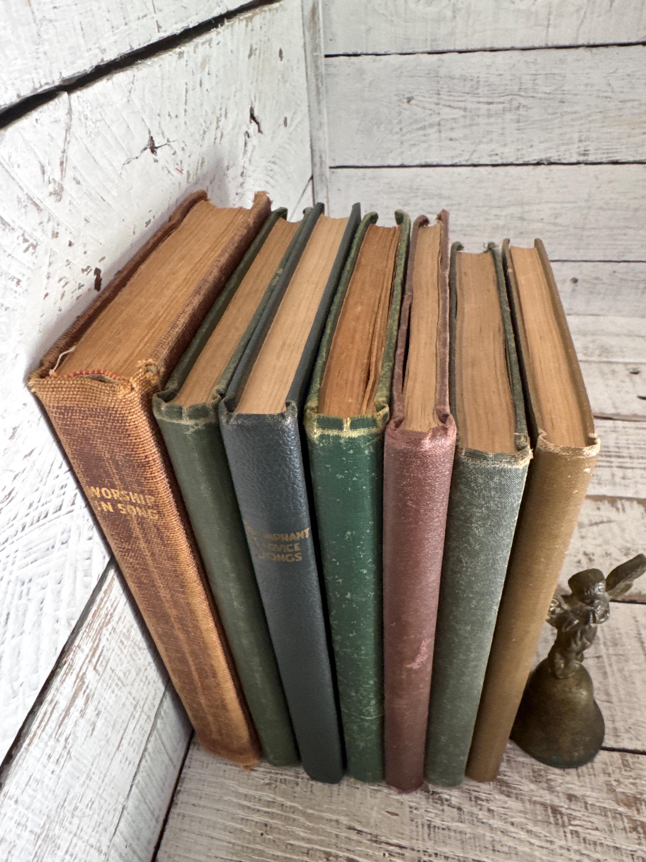 Antique Hymnals, Vintage Hymn Books, Antique Religious Books, Church ...