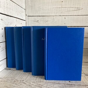 Vintage Royal Blue Books, Blue Interior Decorator Book Stack Collection ...