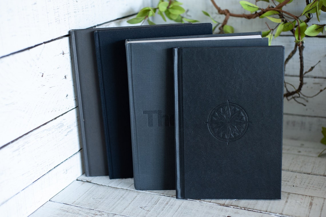 Black Coffee Table Books: Silver Accent Decorator Book Stack - Etsy