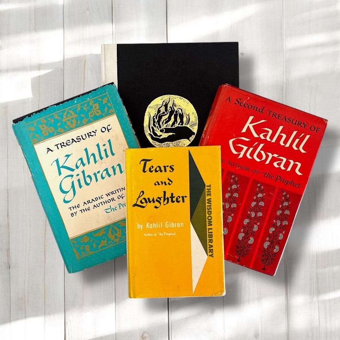 Vintage Kahlil Gibran Book Collection of 4, Kahlil Gibran Fan Books, Spiritual Book Collectors ...