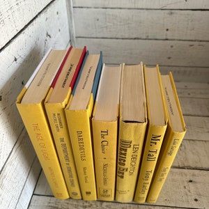 Yellow Books Stack, REAL Yellow Interior Decorator Books, Yellow Book ...