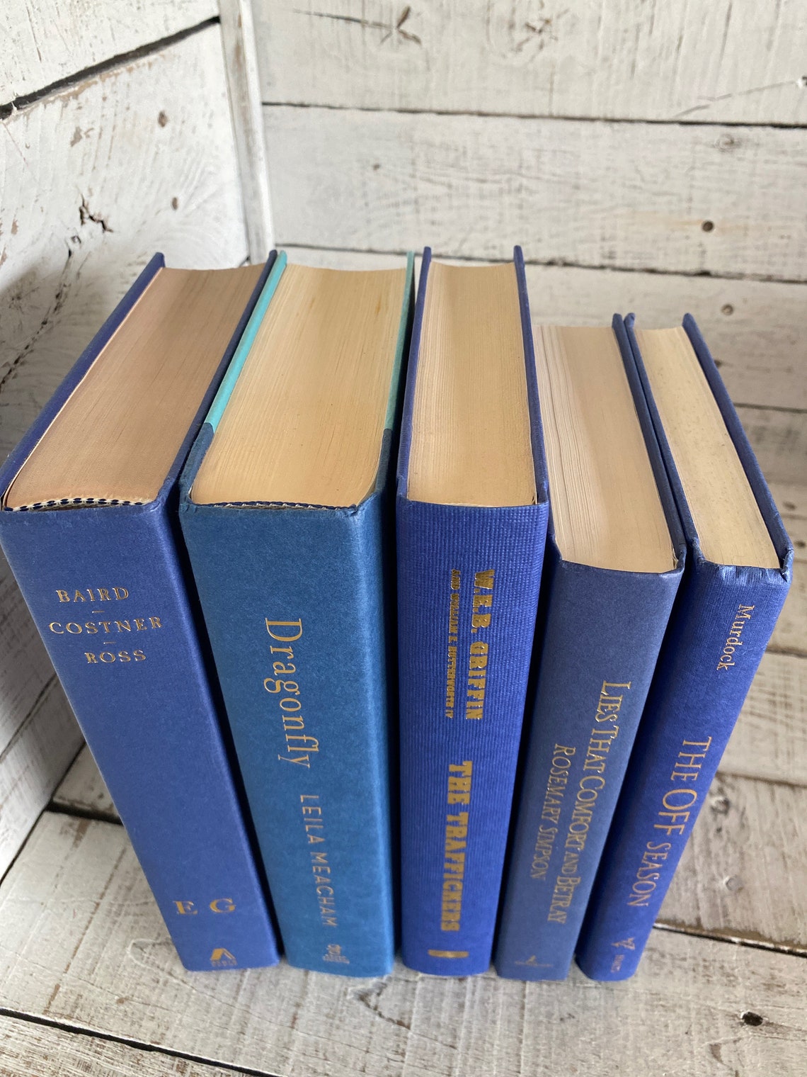 Blue Books Set: Modern Home Staging Decor, Nautical Library Collection ...