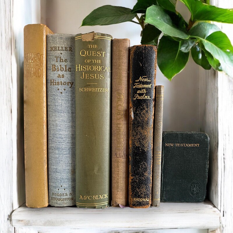 Rustic Books - Etsy