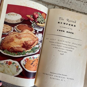 Vintage Brick Red Cookbooks Set of 4, Old Shabby Cook Books Collection ...