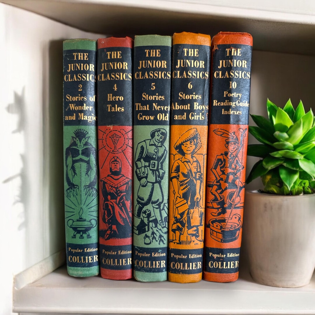 Vintage Junior Classics the Young Folks Shelf of Books From 1955 ...