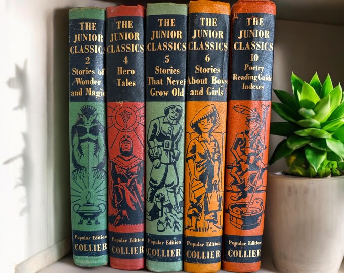 Vintage Junior Classics the Young Folks Shelf of Books From 1955 ...
