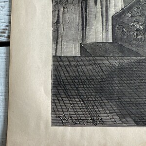 Antique 1877 Bible Engraving Art of Timothy Reading the Scriptures ...