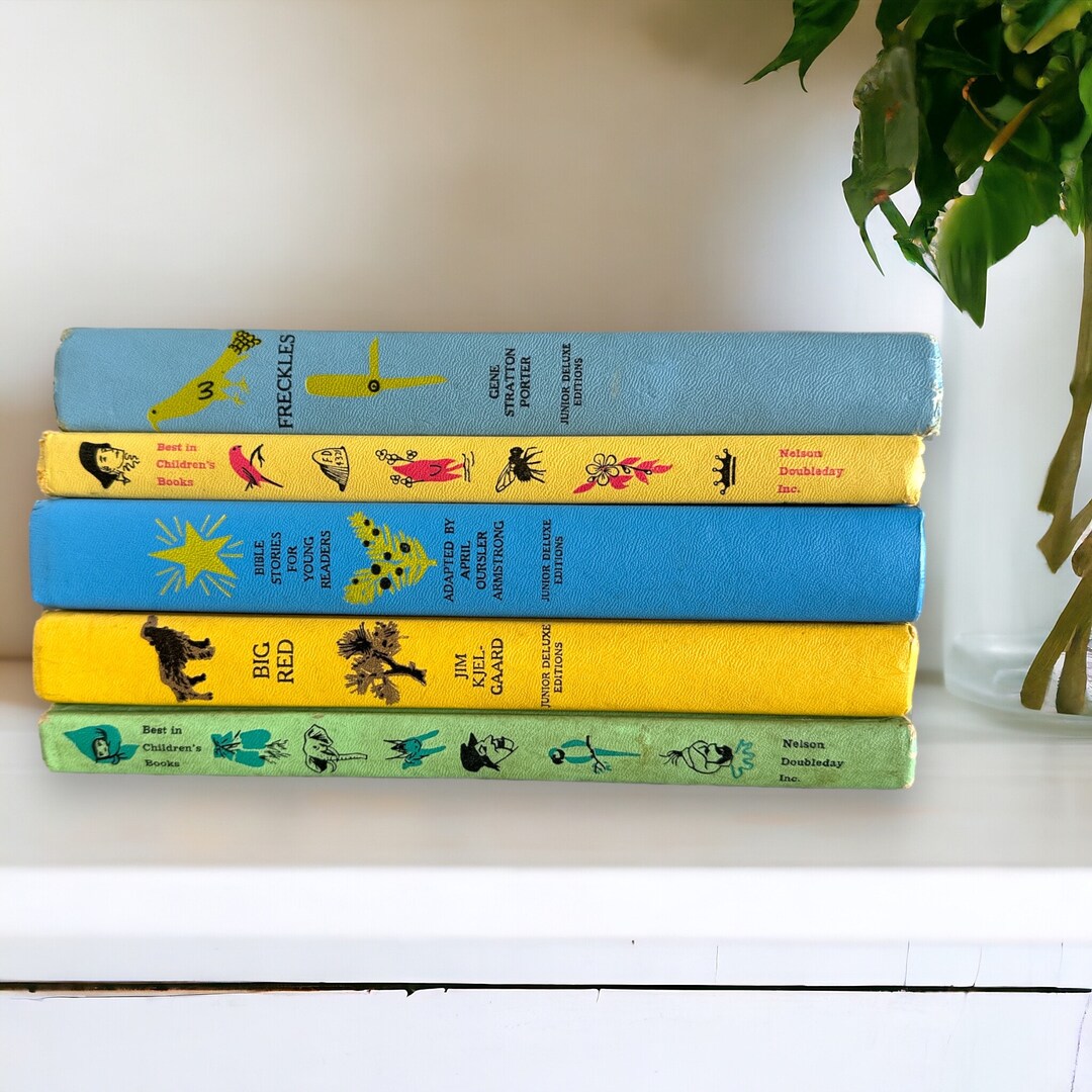Vintage Children's Books Collection, Junior Deluxe Edition Books Set ...