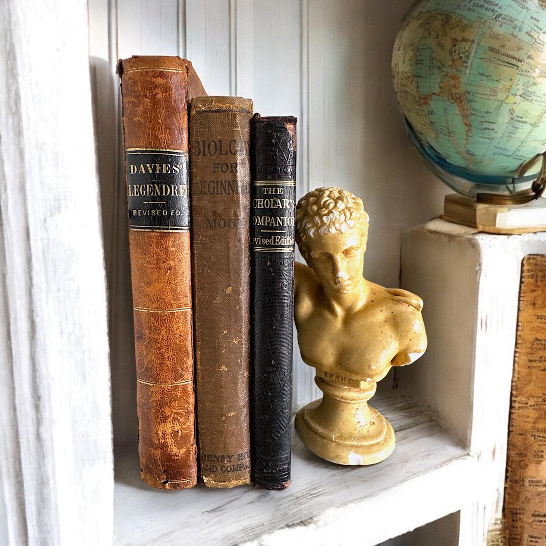 Antique 1800s Text Books Set, Vintage School Books, Very Old Textbooks ...