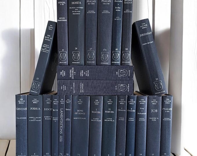 The Anchor Bible Books Set of 24, Bible Commentary, Bible Study Books ...