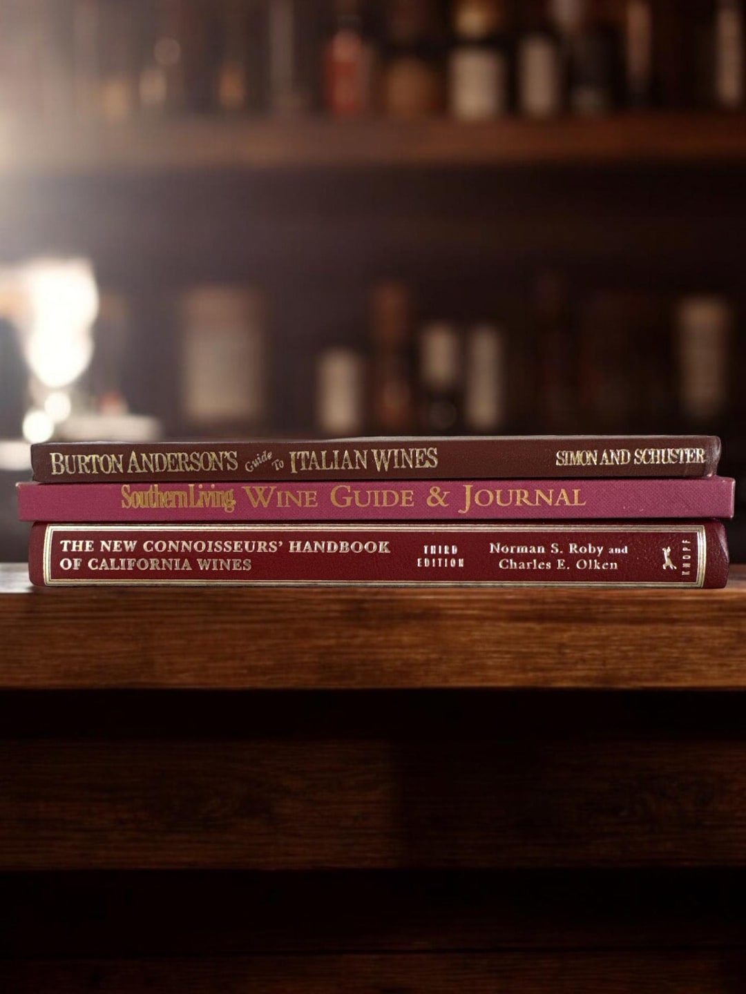 Wine Books Set, Books About Wine, Wine Book Collection, Kitchen Shelf ...