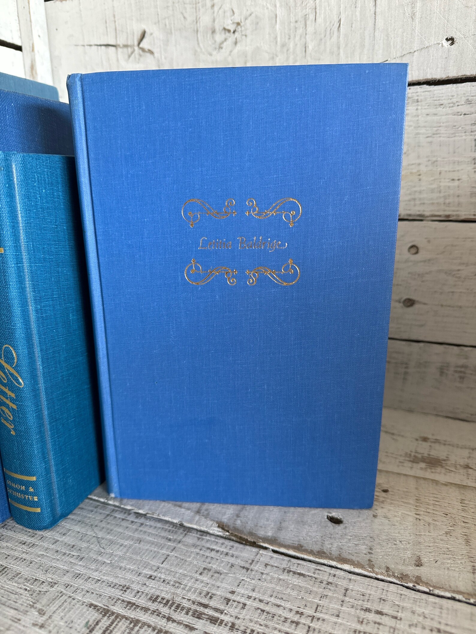 Vintage Blue Book Set: Shabby Chic Decor, Signed Edition - Etsy