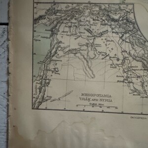 Antique 1891 Mohammedan Empire Map Book Plate Art Illustration, Antique ...