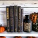 Halloween Book Decorations, Set of 5 Spooky Scary Titled Books in Black ...