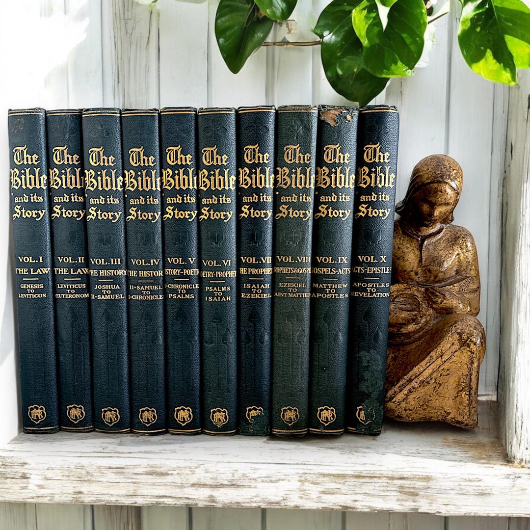 Antique 1910 the Bible and Its Story Book Collection Complete Set 1-10 ...
