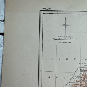 Antique 1891 Real Holland Map, Original Netherlands Map Book Plate Art ...