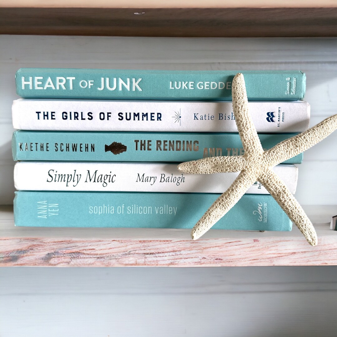 Modern Blue and White Books, Light Blue and White Interior Decorator ...