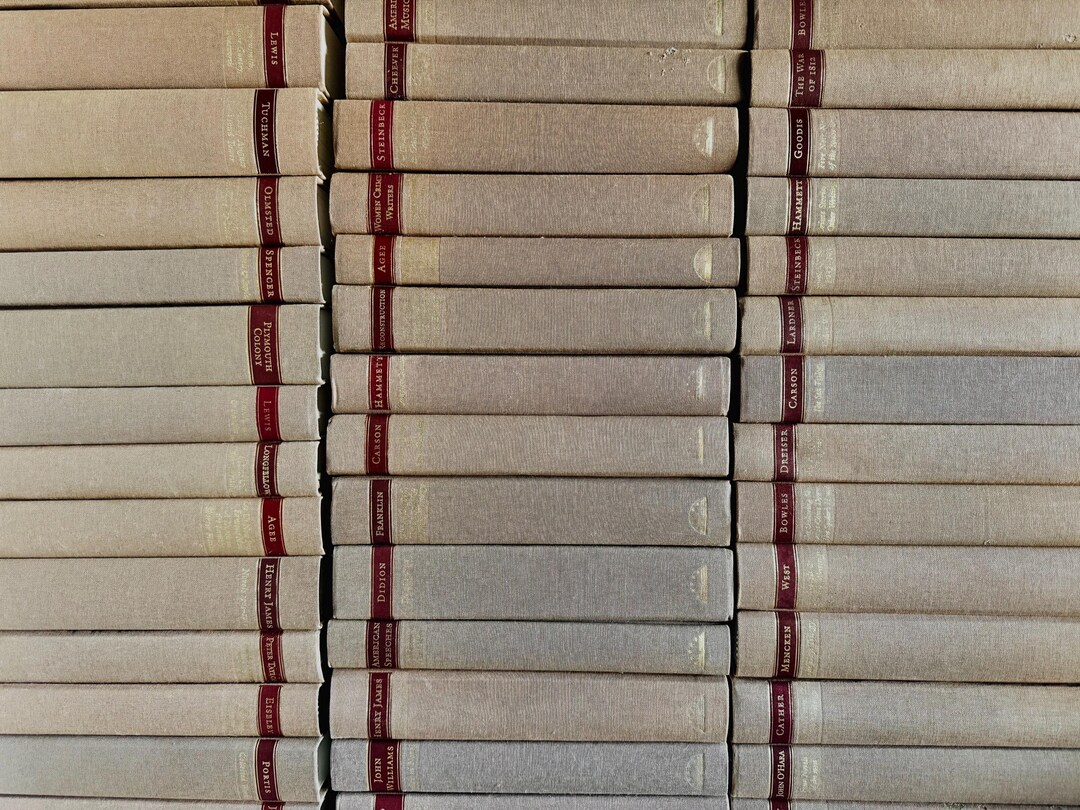 Library of America Books Lot of 51, Tan Hardcover Collection, Literary ...