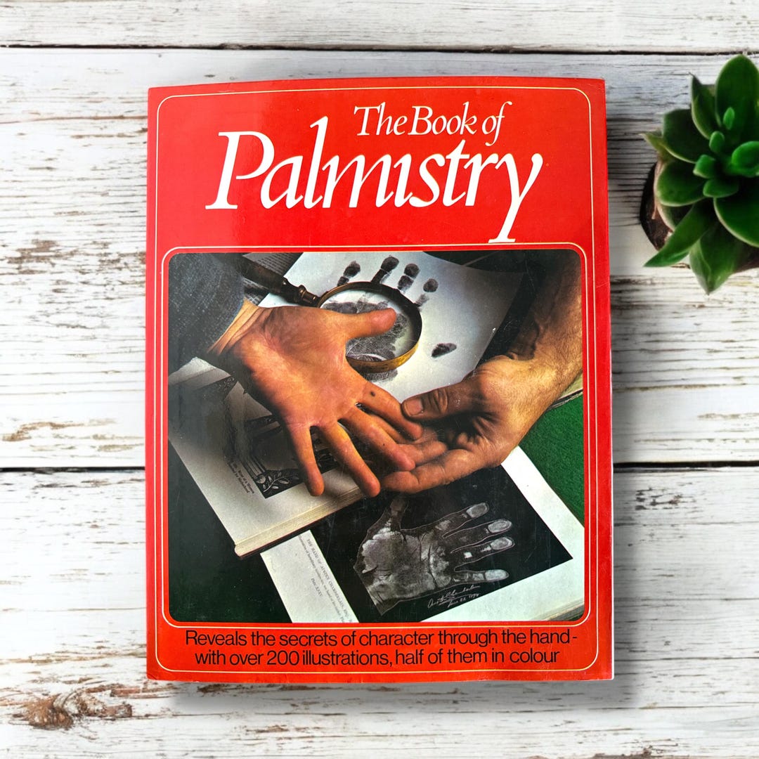 Vintage 1974 the Book of Palmistry by Fred Gettings, Illustrated Guide ...
