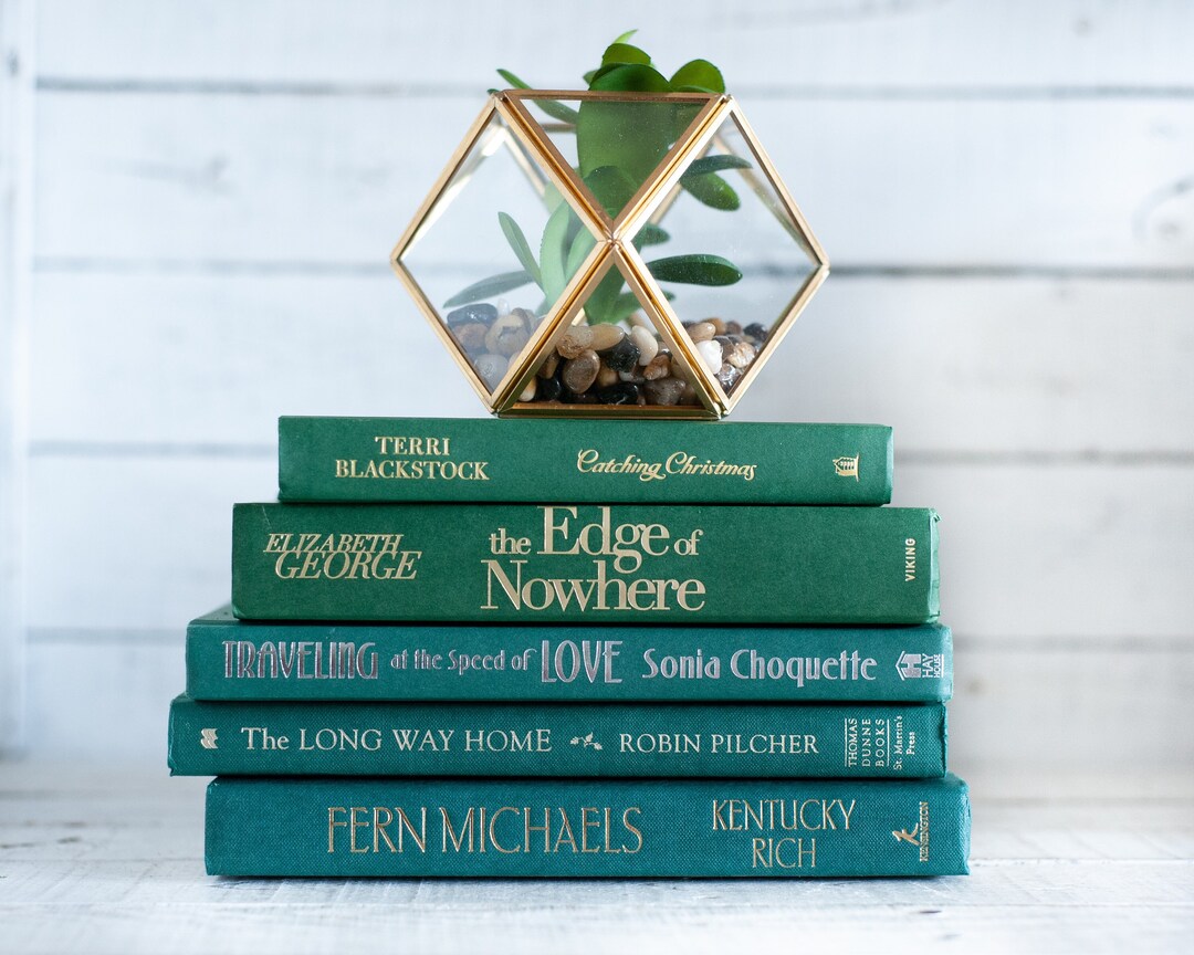 Modern Dark Green Books, Interior Decorating or Home Staging Books ...